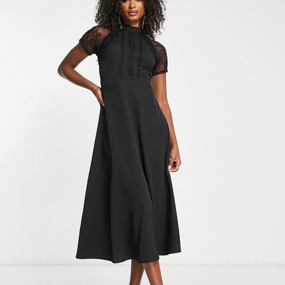 ASOS | Dresses | Liquorish Tall Line Midi Dress | Poshmark